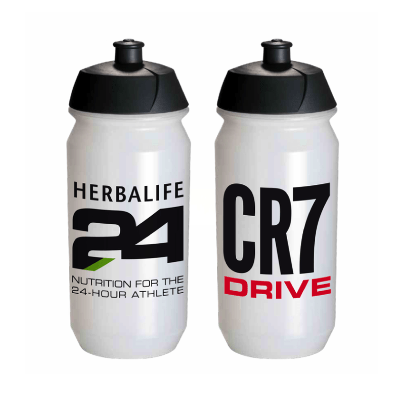 Botella Deportiva CR7 Drive Transparente (1 u, 550 ml) – Herbal en Linea